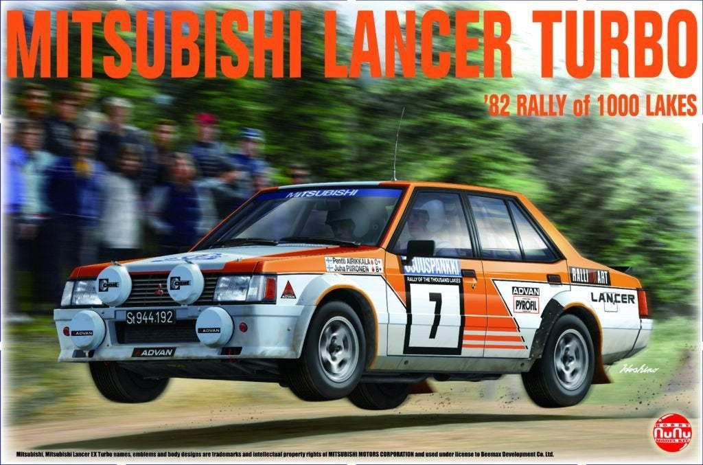 MITSUBISHI LANCER TURBO '82 Rally of 1000 Lakes Hobby NuNu 1/24 PN2401 ...