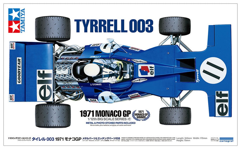 Tyrrell 003 1971 Monaco GP TAMIYA 1/12 plastic kit 12054 – LACORUN SELECT
